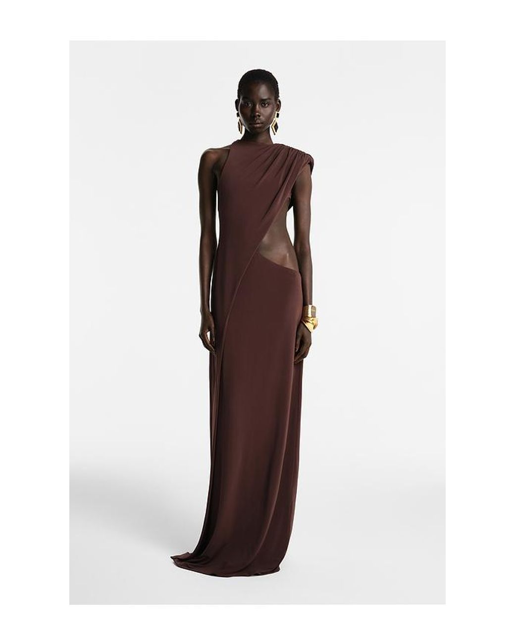 REVOLVE LOS ANGELES Rielle Dress in Brown | Lyst UK