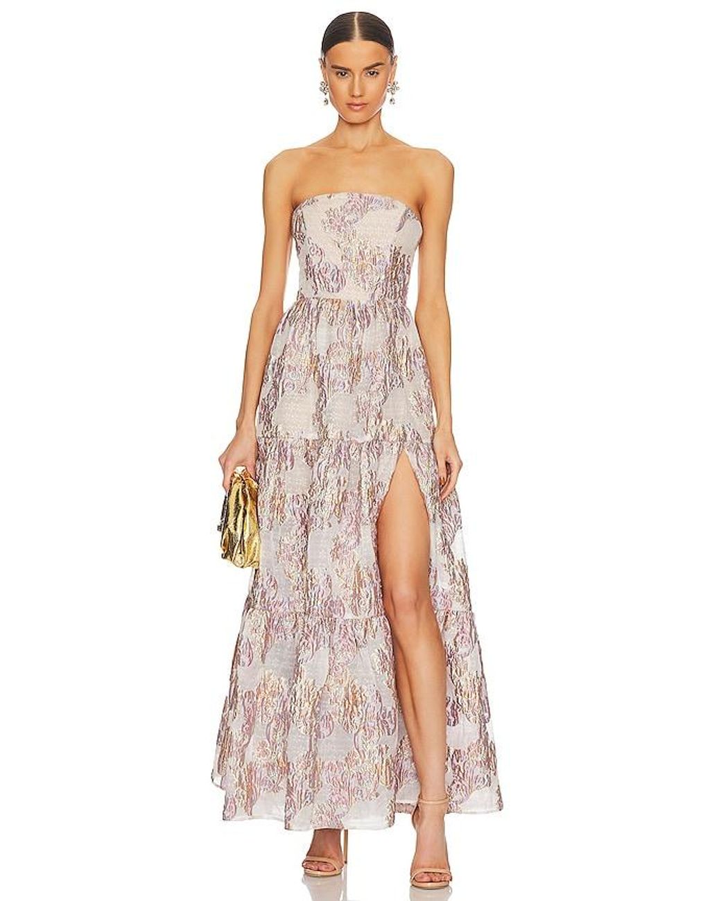 Elliatt Halite Maxi Dress in White | Lyst