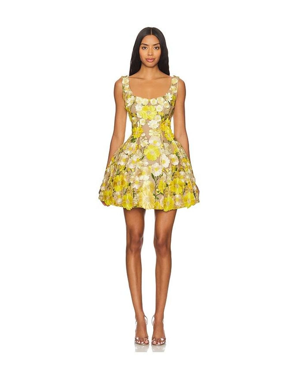 Bronx and Banco X Revolve Jasmine Mini Dress in Yellow | Lyst