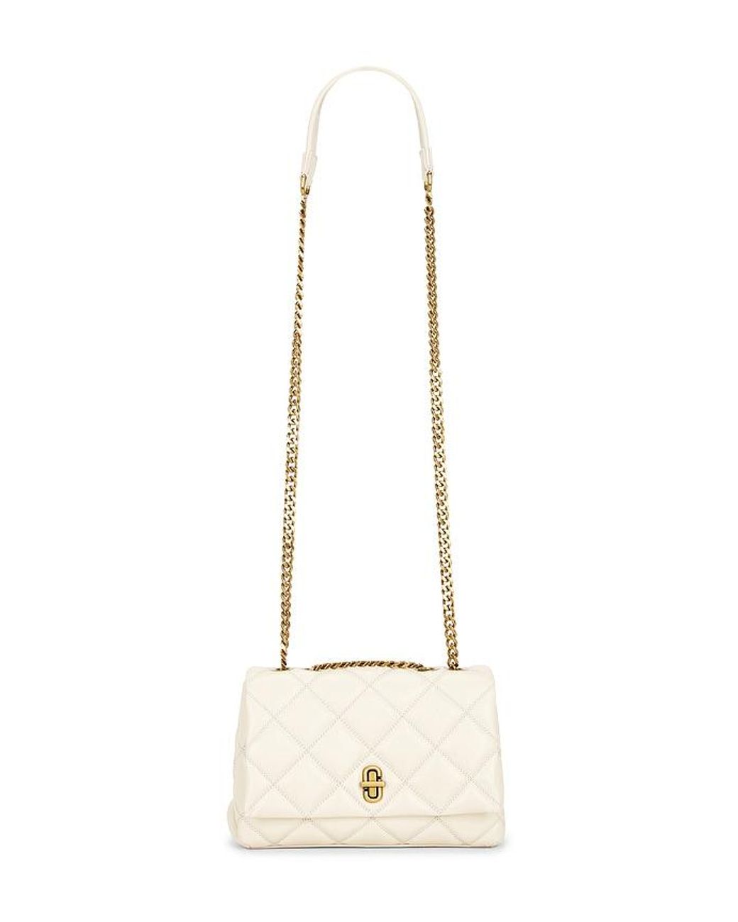 Marc Jacobs The Slim Dual Chain Shoulder in Natural | Lyst