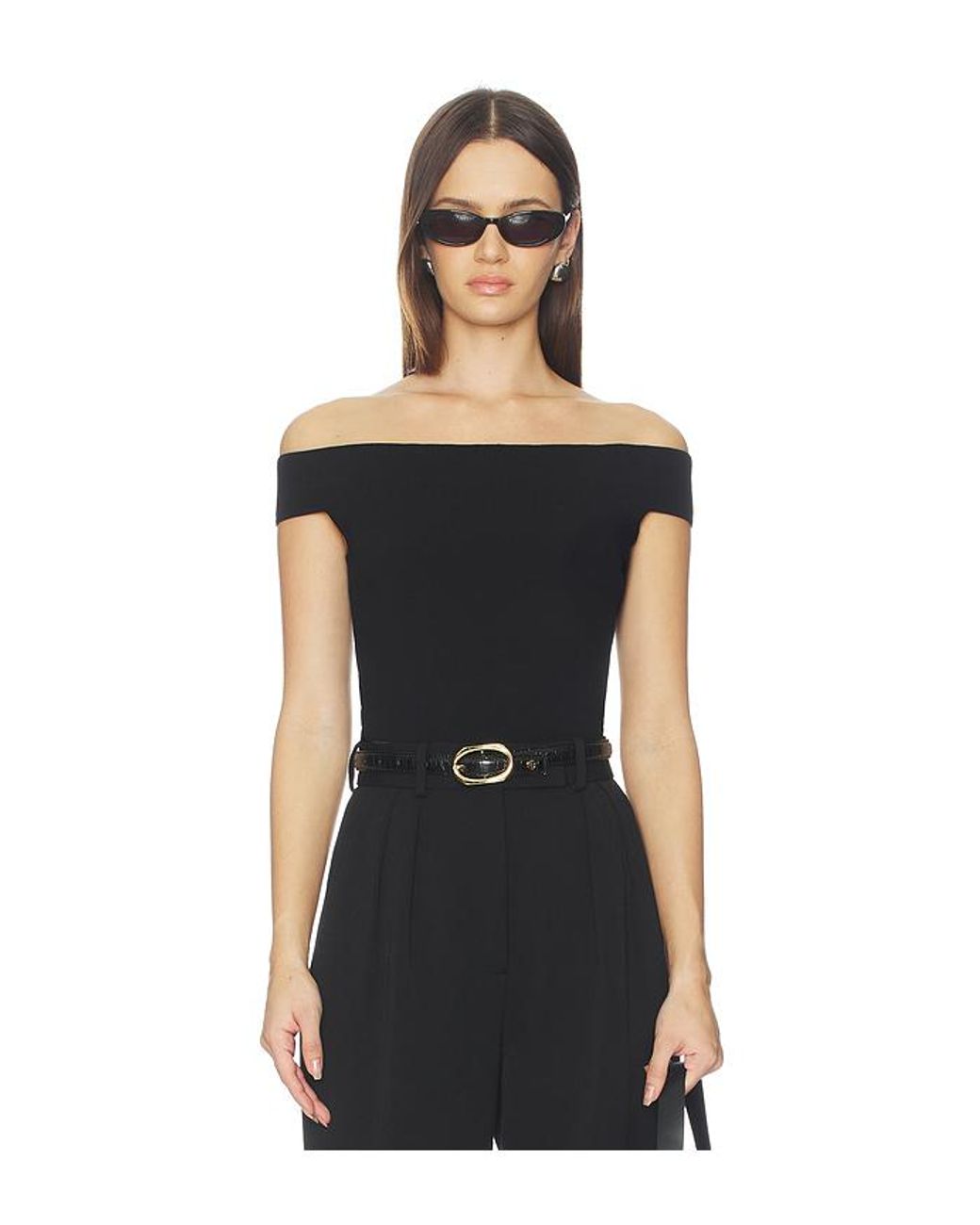 Jonathan Simkhai Dalton Top in Black | Lyst UK