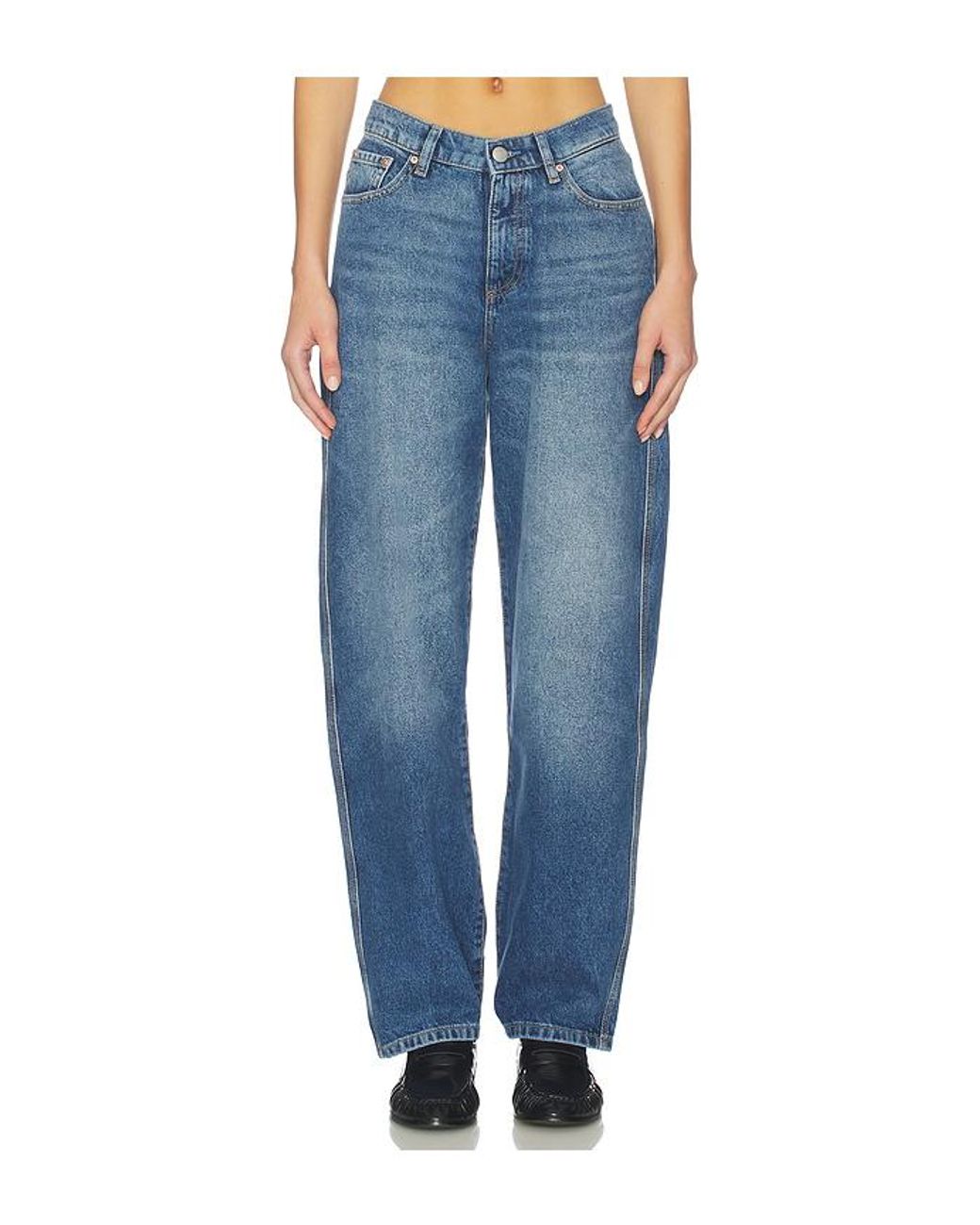 DL1961 Kendell Contoured Tapered Straight Jeans in Blue | Lyst UK