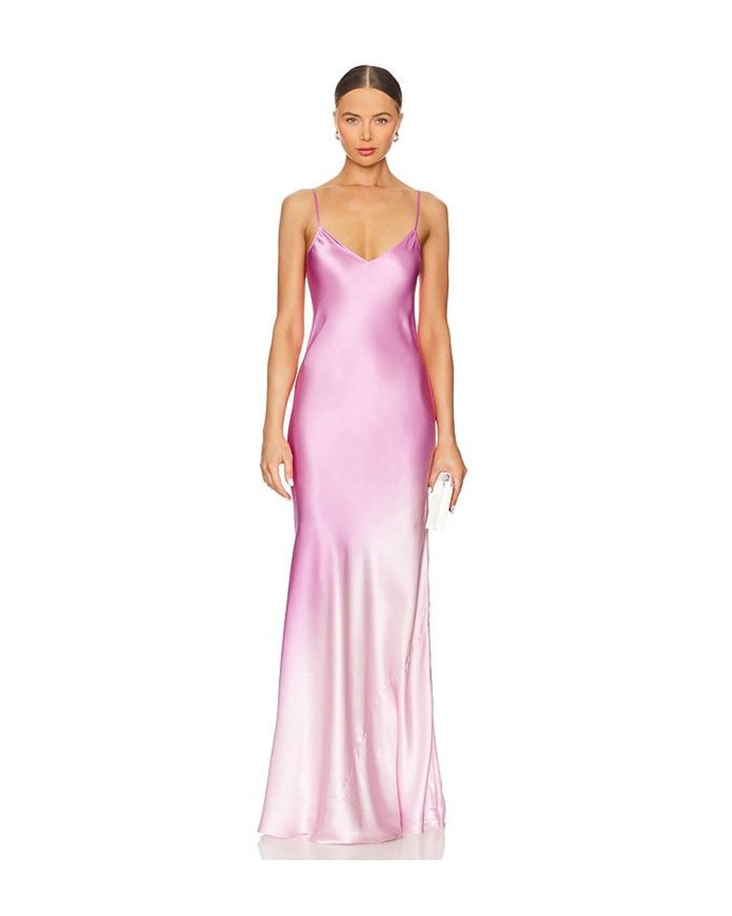 Alejandra Alonso Rojas Bias Slip Gown in Pink | Lyst