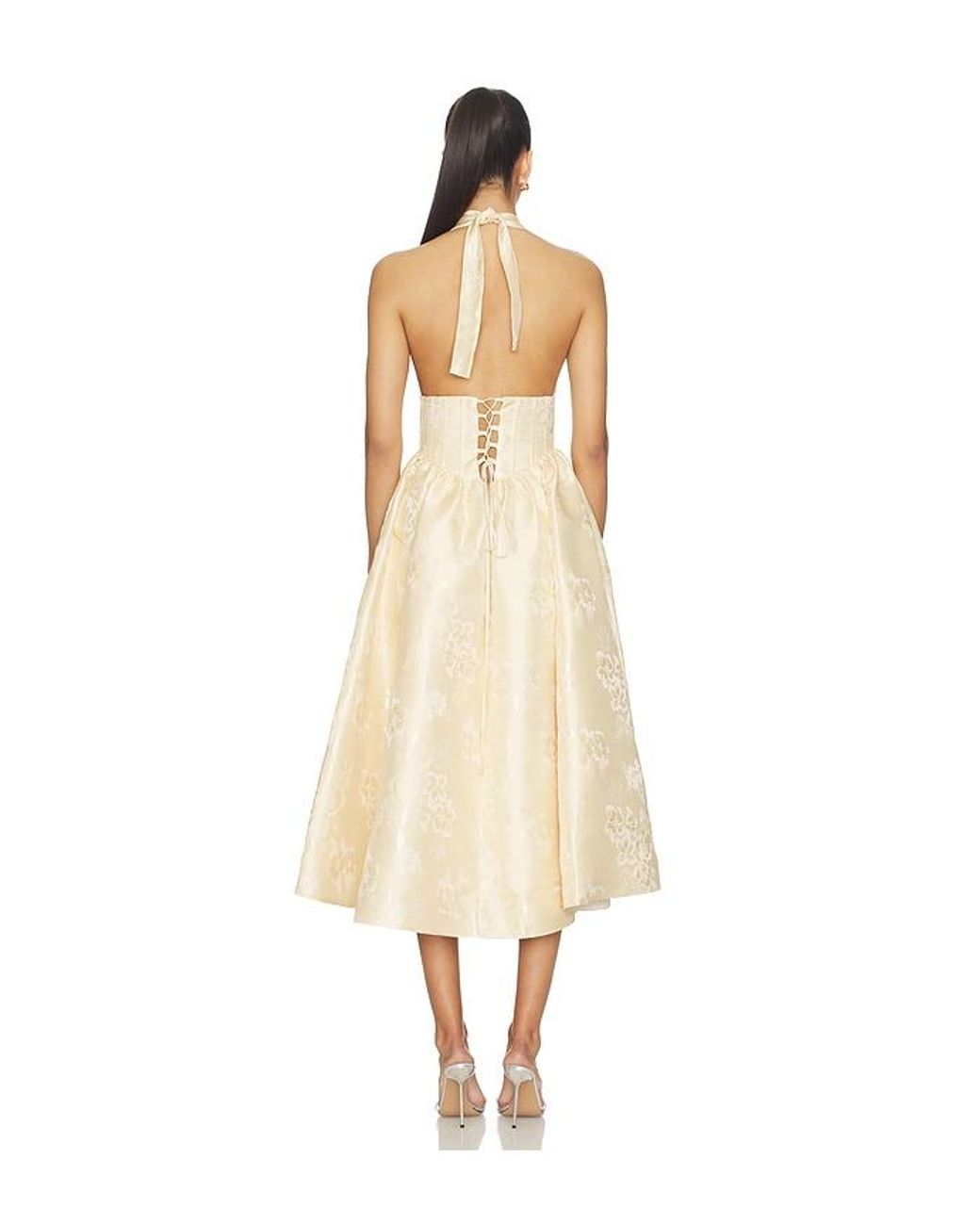 V. Chapman Marilyn Dress in Natural | Lyst UK