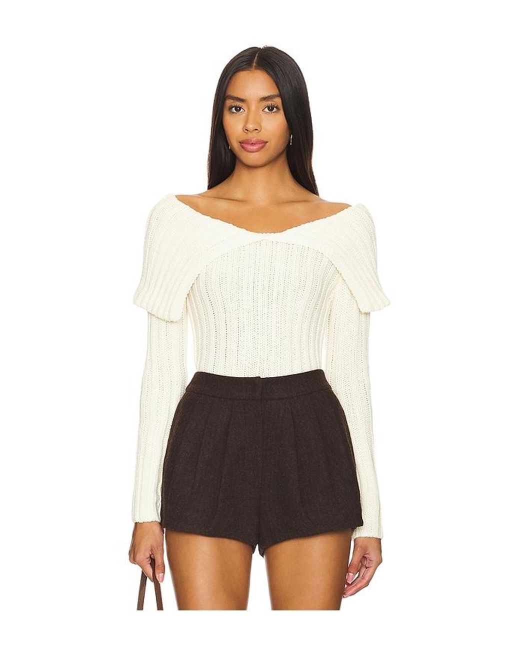Tularosa X Emily Gemma Letina Sweater in White | Lyst