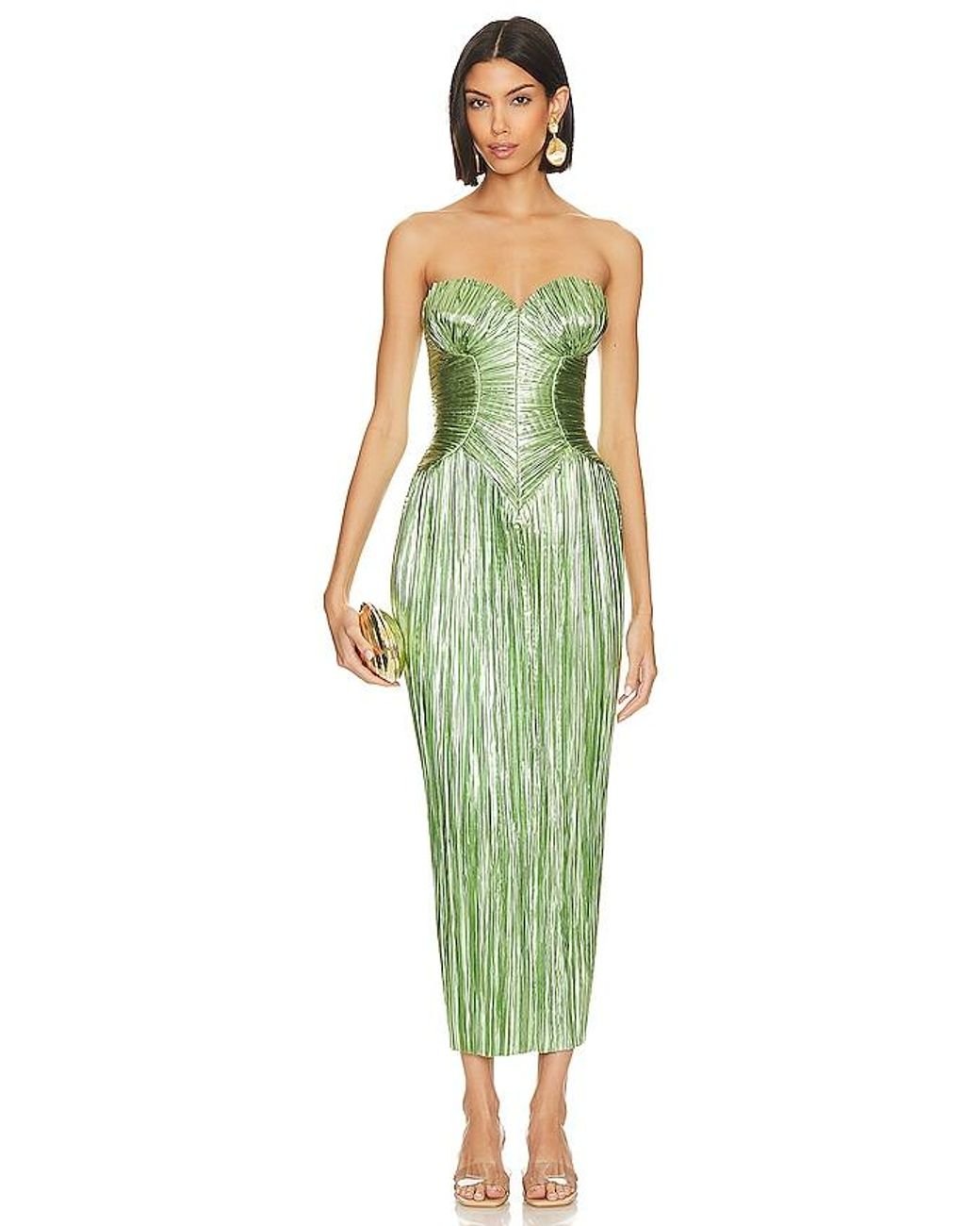 Cult Gaia Ashika Gown in Green | Lyst UK