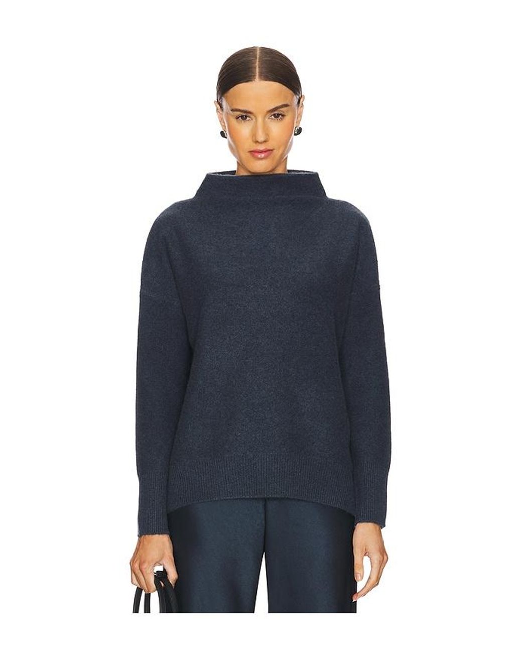 Boiled funnel stores neck pullover in heather