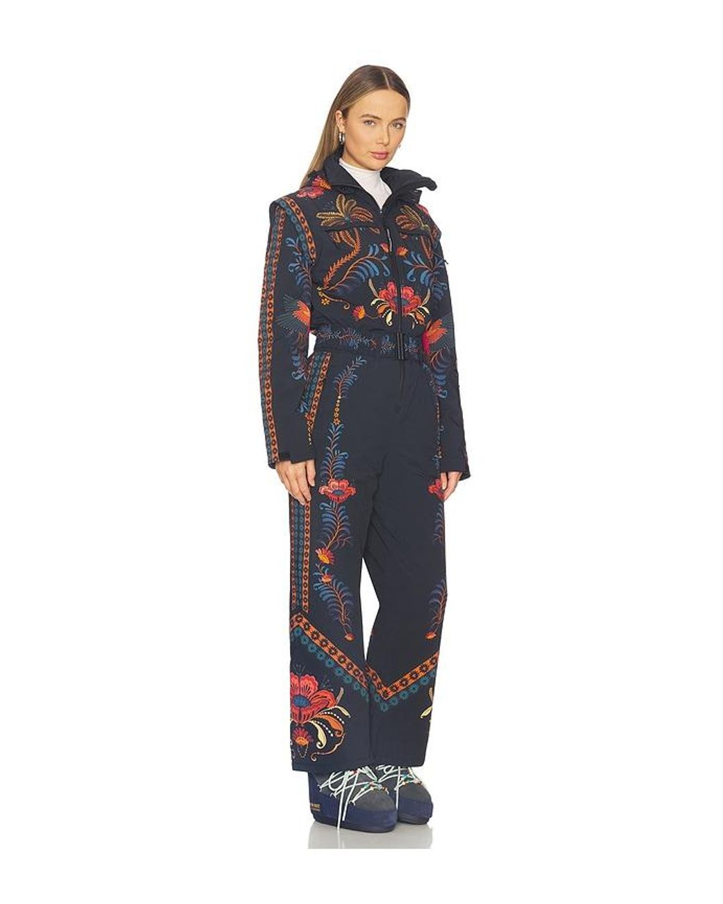 White/space X Farm Rio One Piece Ski Suit in Blue | Lyst