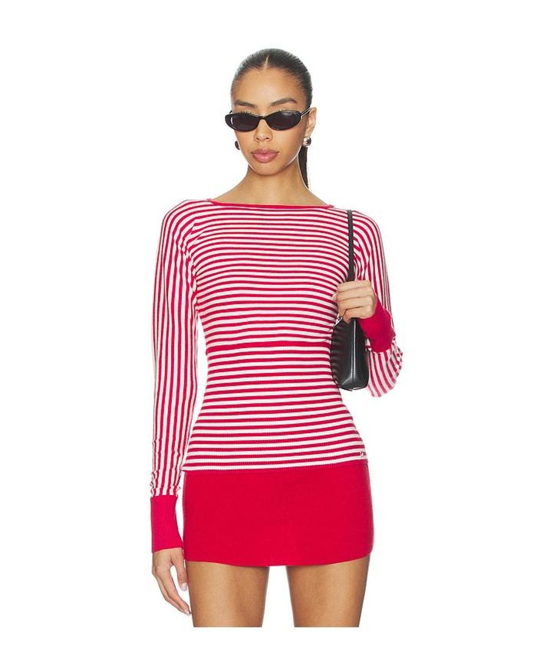 Miaou Odessa Top in Red | Lyst
