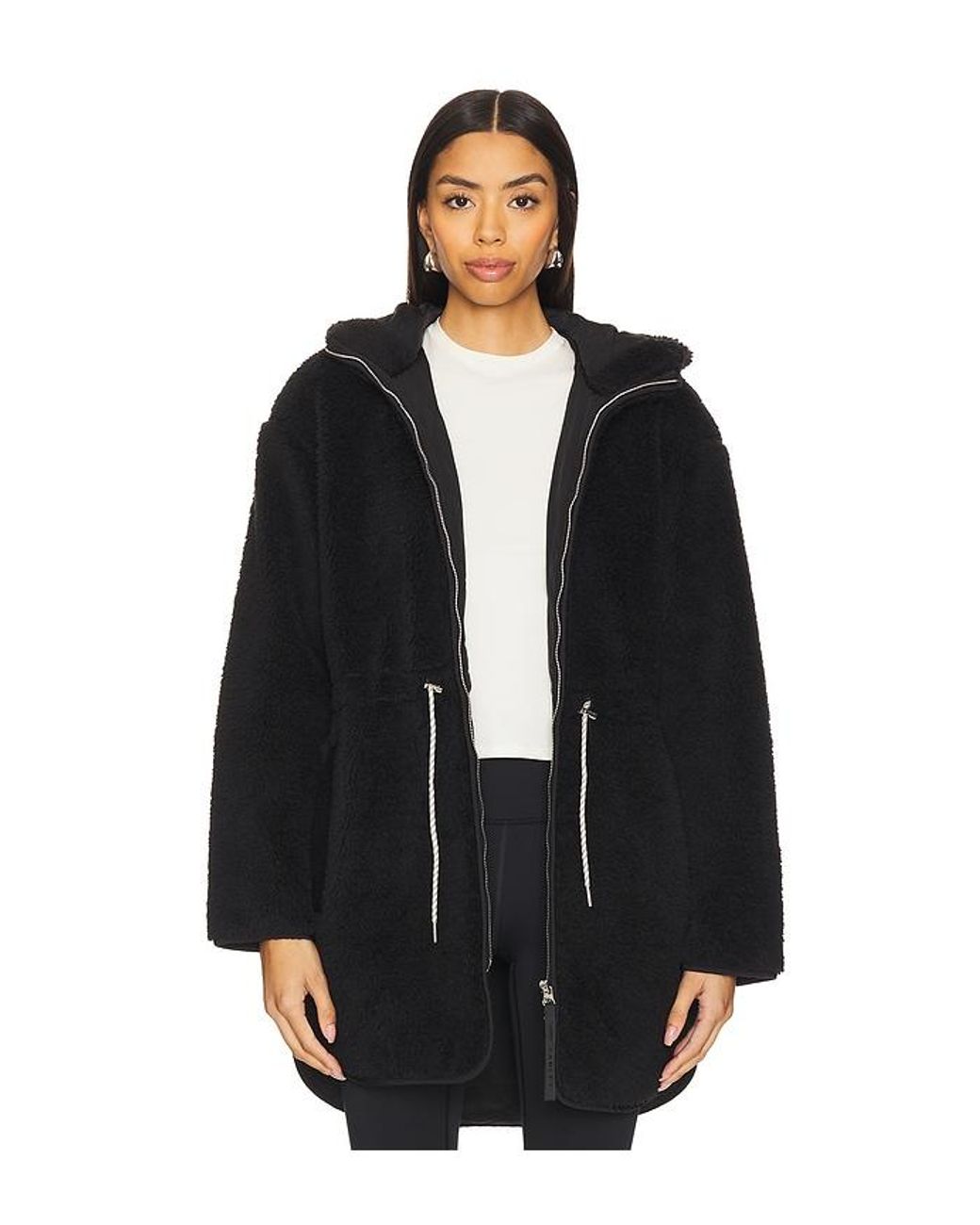 Varley Lowens Sherpa Jacket in Black | Lyst