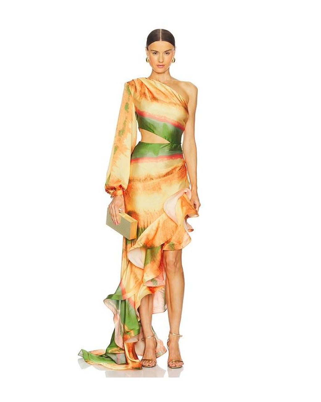 Bronx and Banco Hanna Horizon Gown in Metallic | Lyst