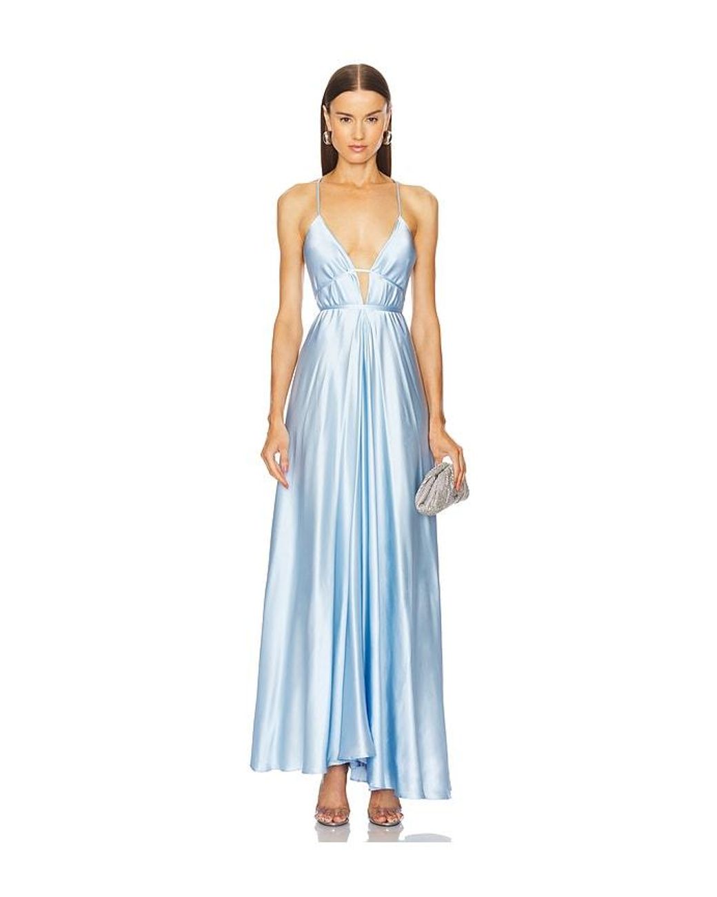 Michael Costello X Revolve Willow Gown in Blue | Lyst