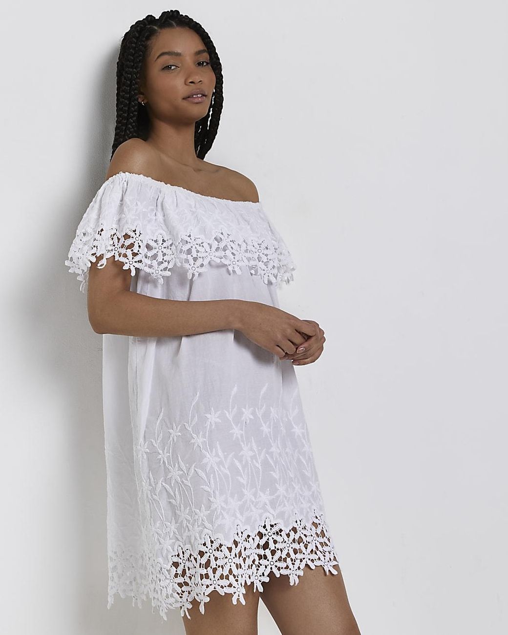 White Lace Beach Dresses