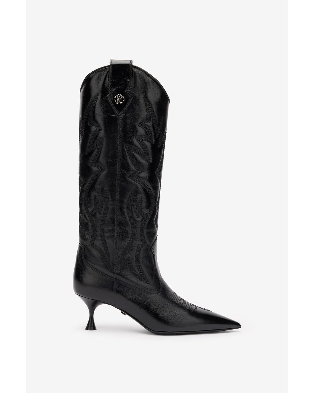 Roberto Cavalli Boots With Quilted Motif in Black | Lyst