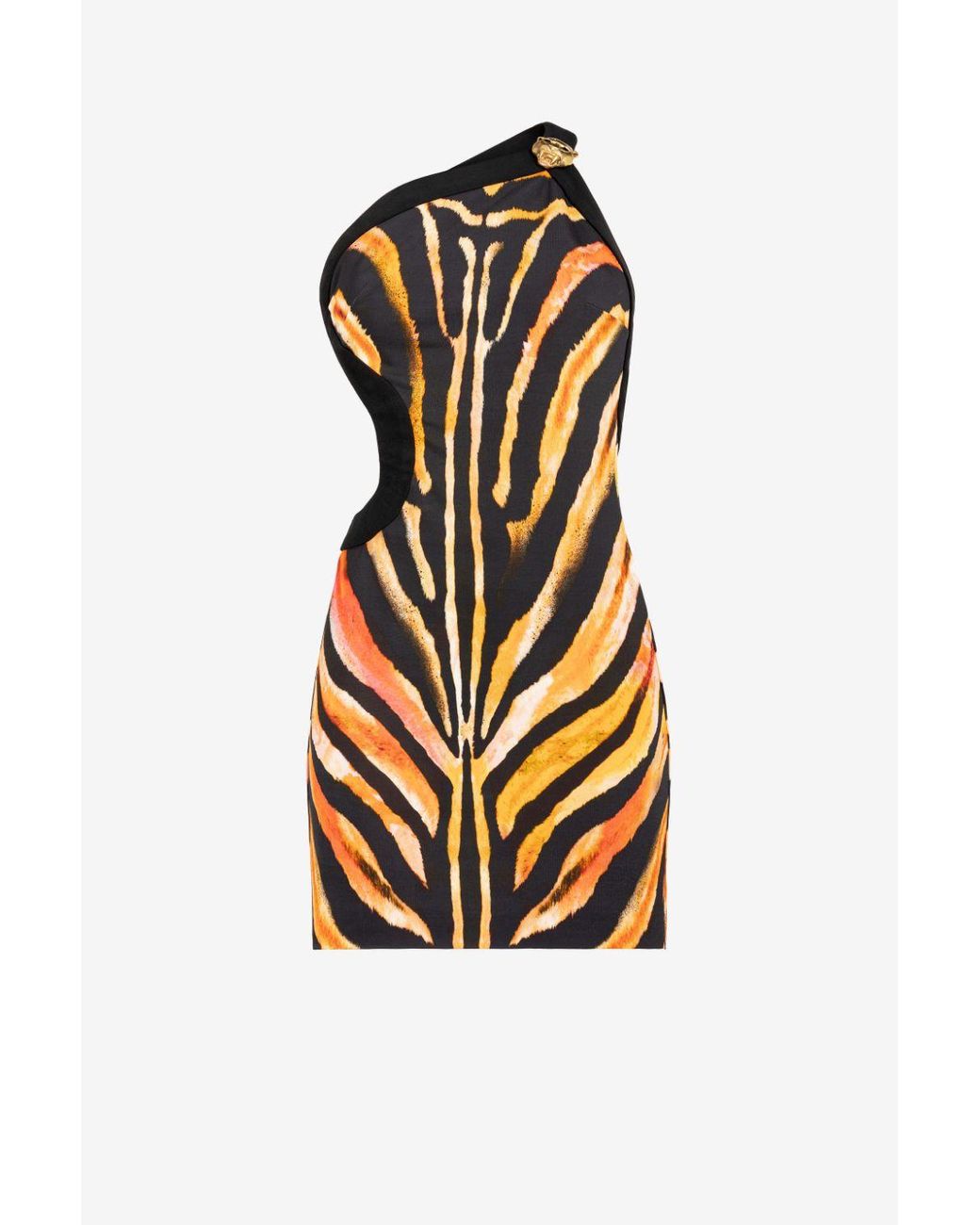 Orange Zebra Print