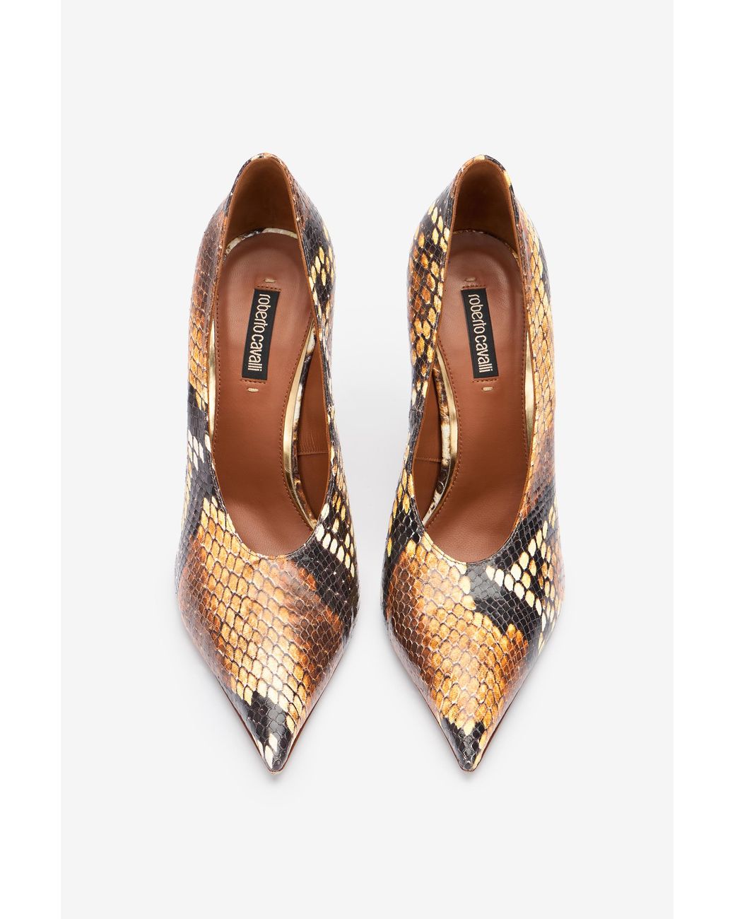 Roberto Cavalli Pumps With Python Print | Lyst