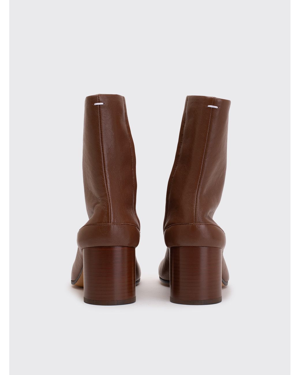 Maison Margiela Ankle Tabi Boot in Brown | Lyst