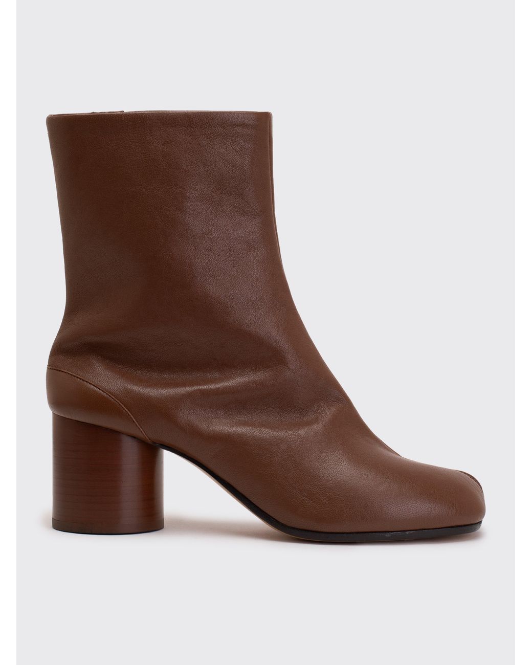 Maison Margiela Ankle Tabi Boot in Brown | Lyst