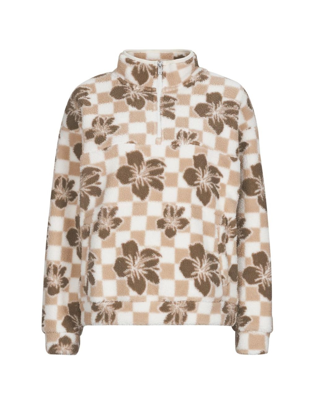 Roxy Fleece Jacket Jive Talking Bonded in Natural | Lyst UK
