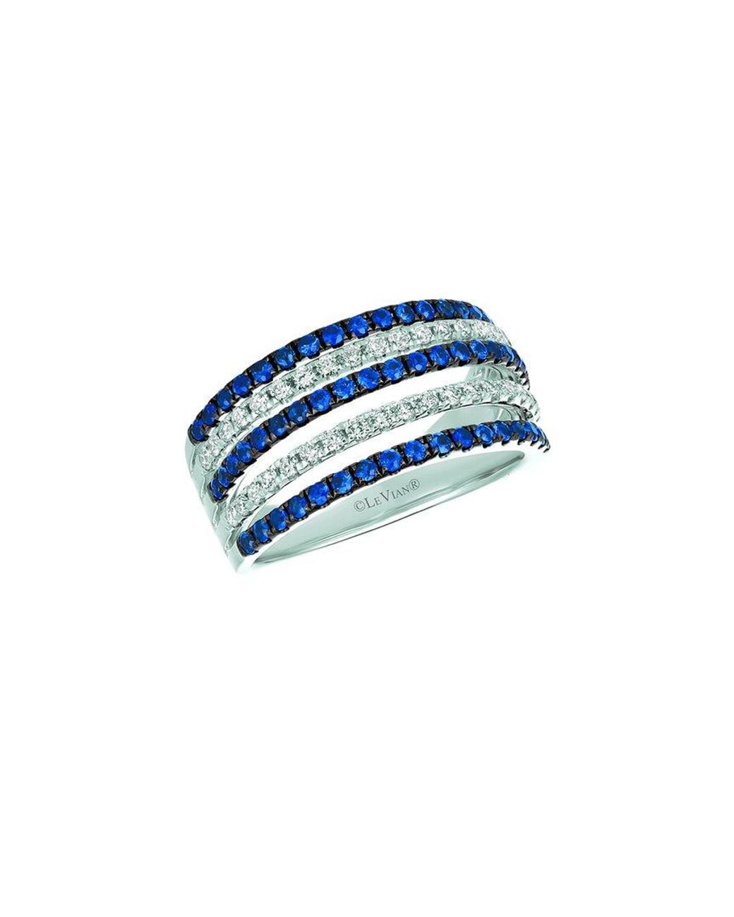 Le Vian 14K 0.96 Ct. Tw. Diamond & Sapphire Cocktail Ring in Blue | Lyst
