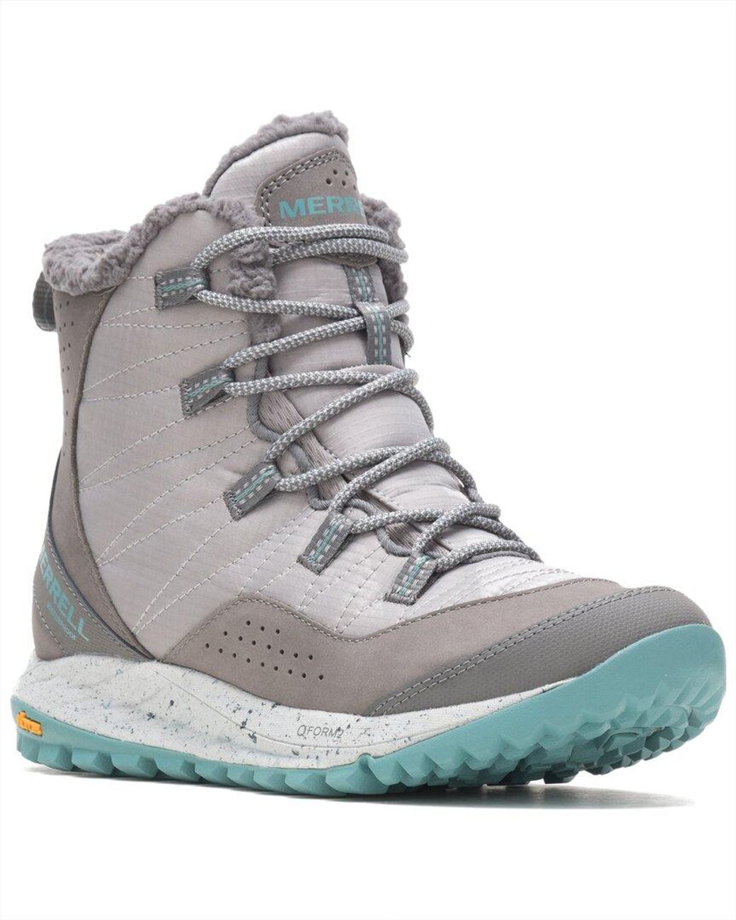 Merrell Antora Suede-trim Winter Boot in Gray | Lyst