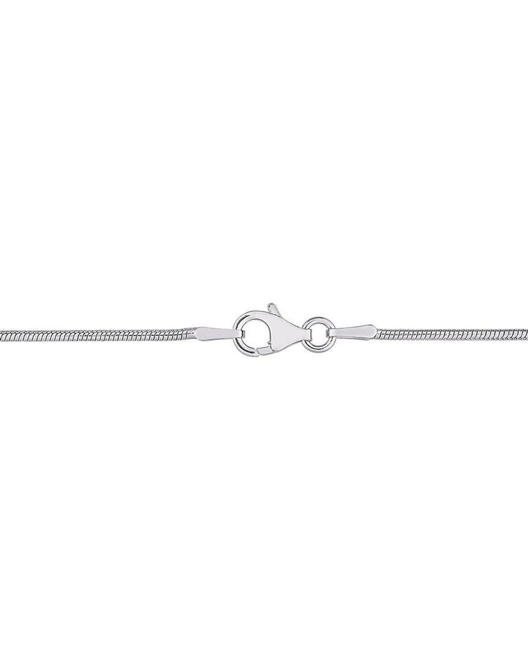 Italian Silver Snake Chain Bracelet in White | Lyst