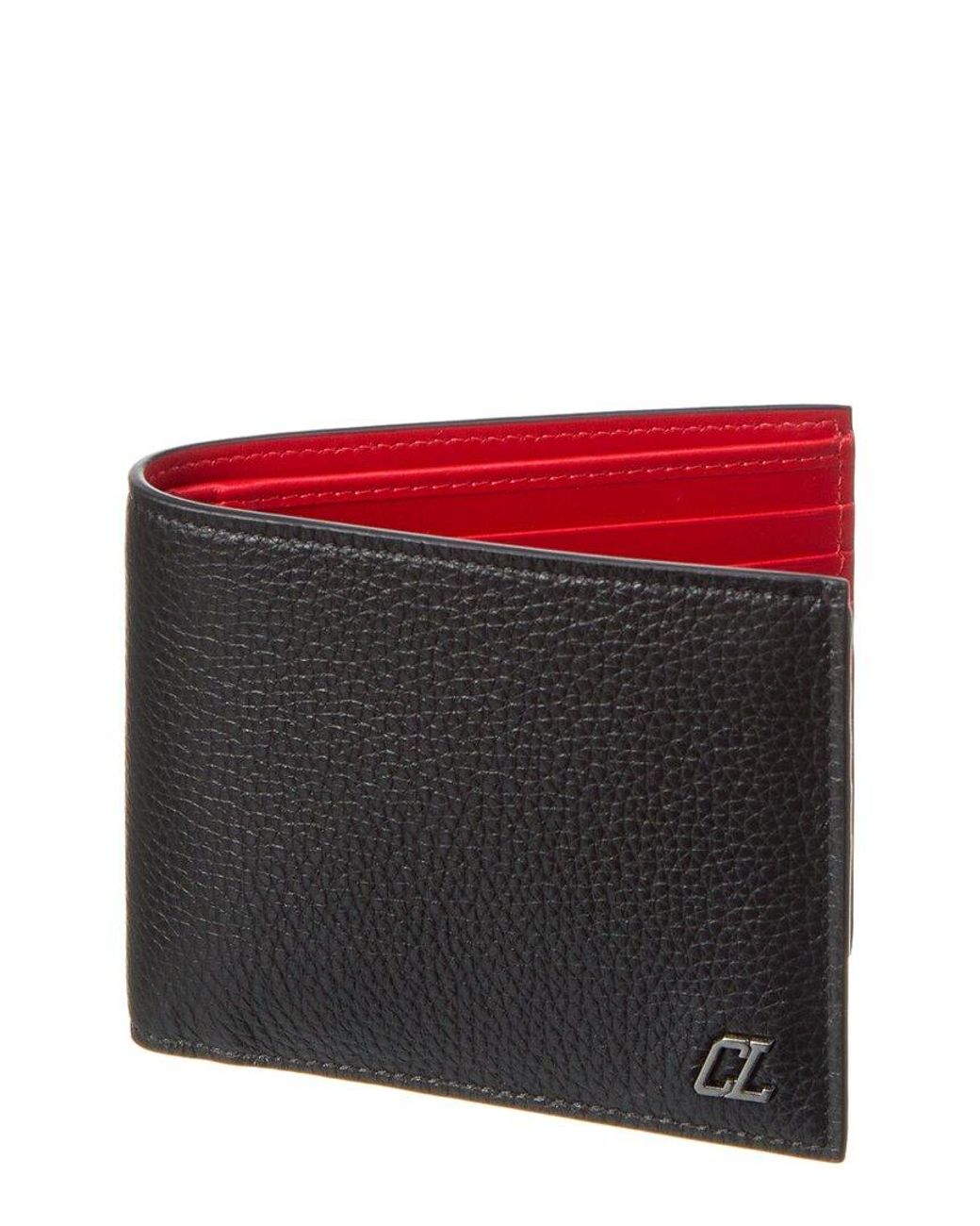 Christian Louboutin Coolcard Leather Bifold Wallet in Red for Men | Lyst