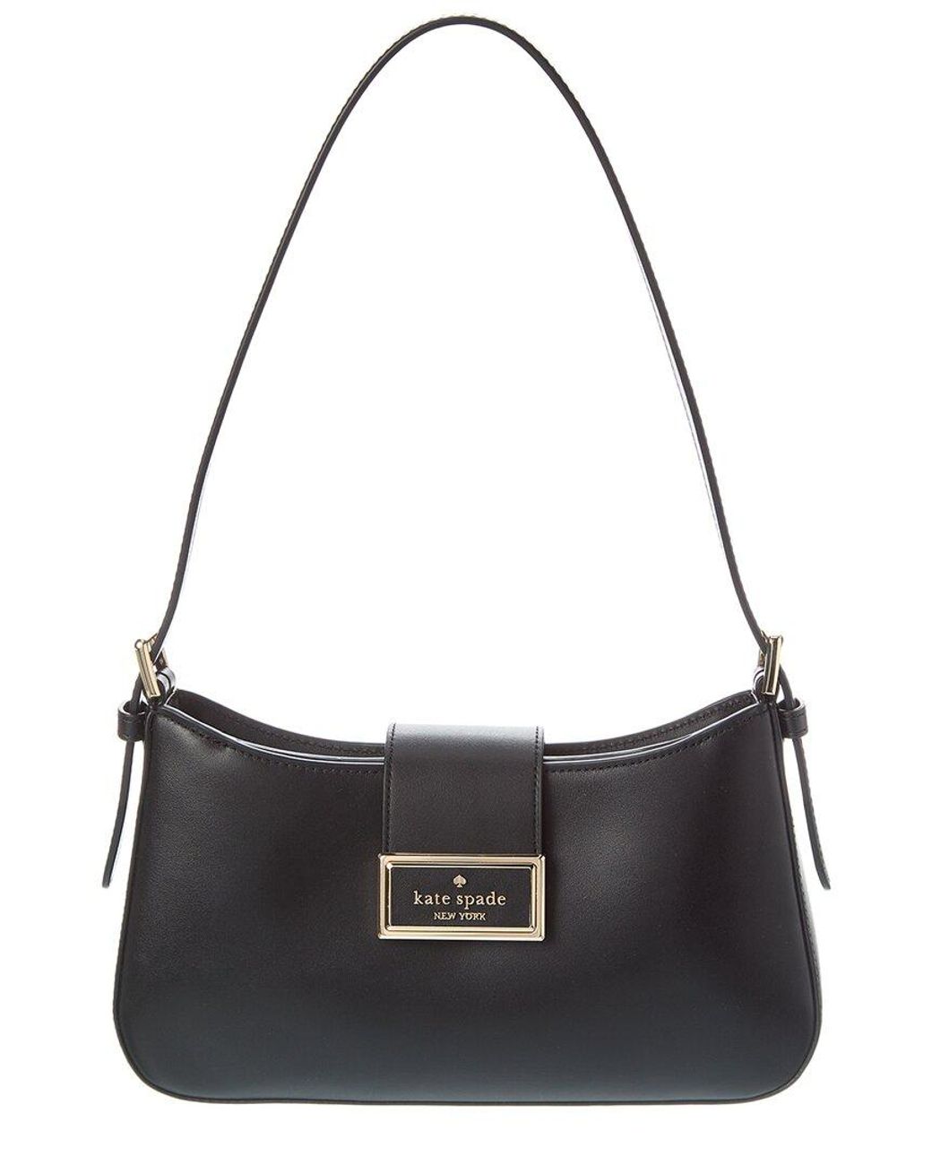 Kate Spade Reegan Small Leather Shoulder Bag in Black | Lyst