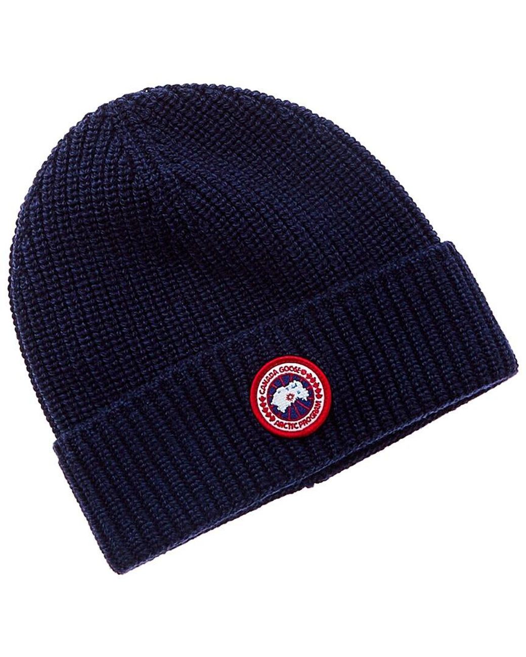 Canada Goose Arctic Disc Rib Wool Toque in Blue for Men | Lyst UK