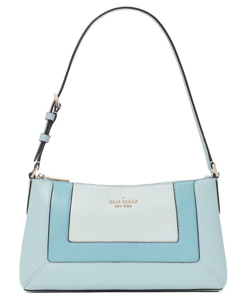 Kate Spade Lena Pieced Colorblocked Medium Shoulder Bag in Blue | Lyst