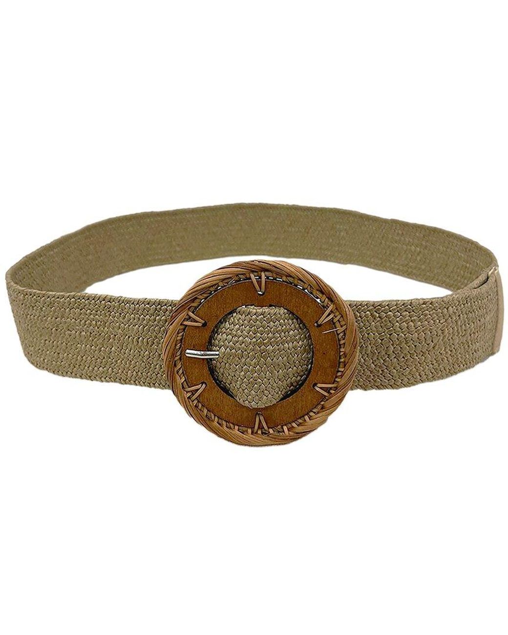 Guadalupe Luna Raffia Belt in Green | Lyst