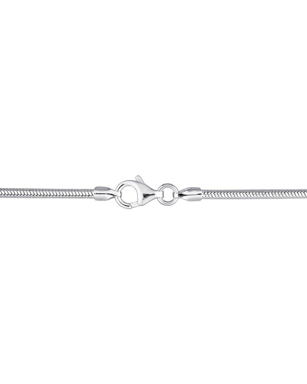 Italian Silver Snake Chain Bracelet in White | Lyst UK