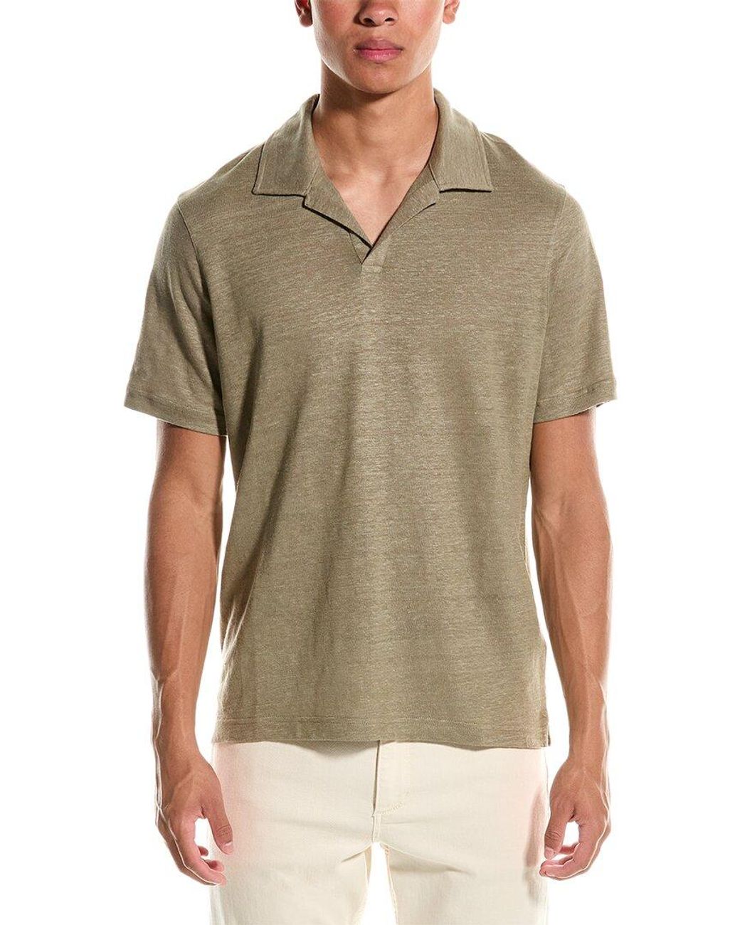 Ted Baker Linen Polo Shirt in Green for Men | Lyst
