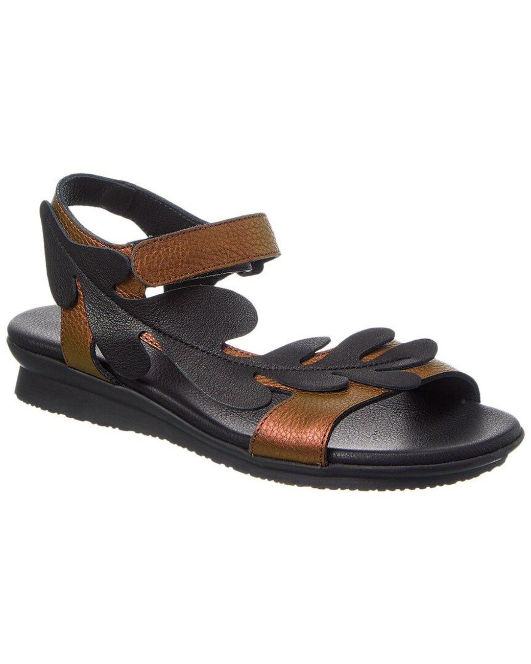 Arche Aurnes Leather Sandal in Black | Lyst