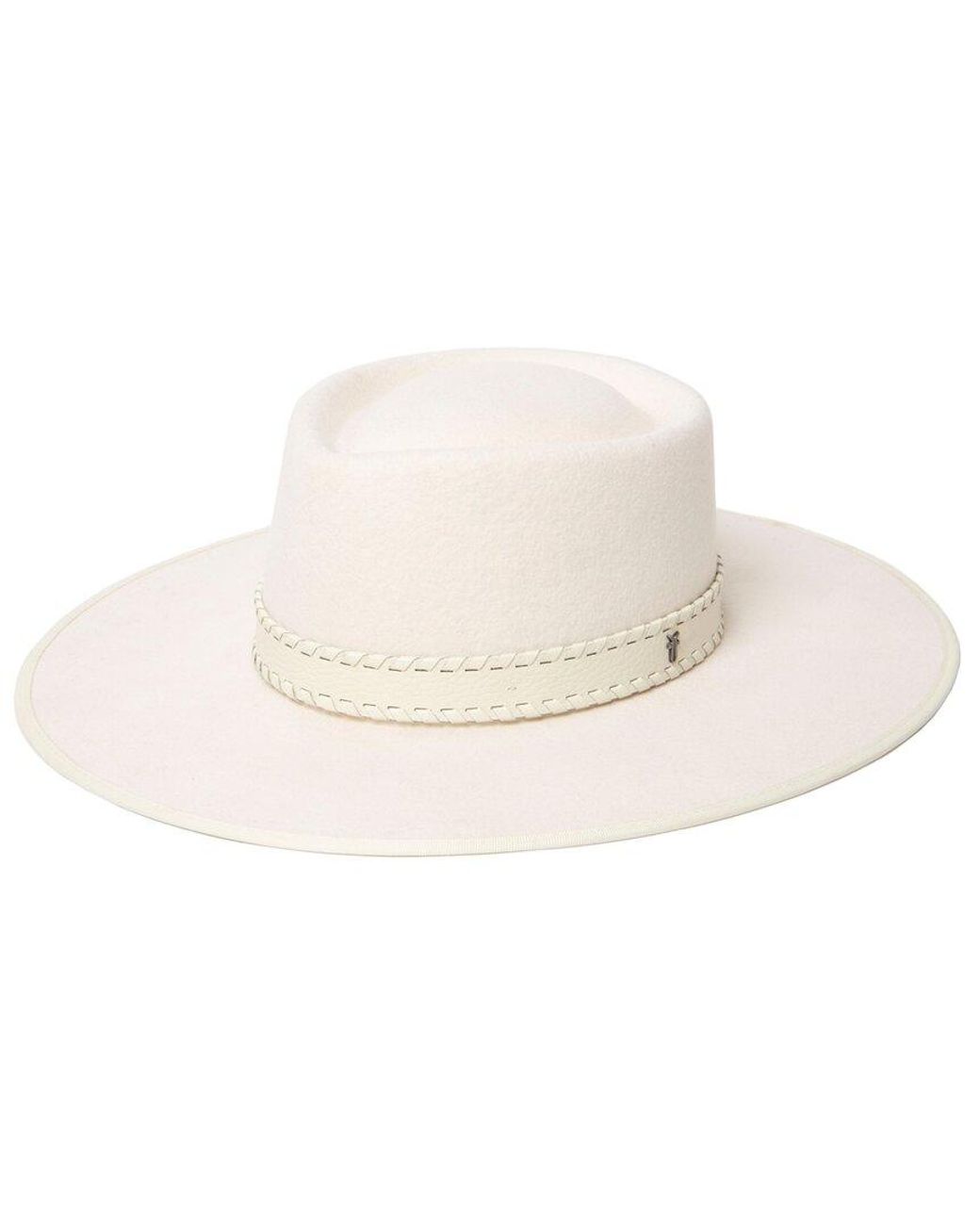 Frye Telescope Crown Wool Fedora in White | Lyst