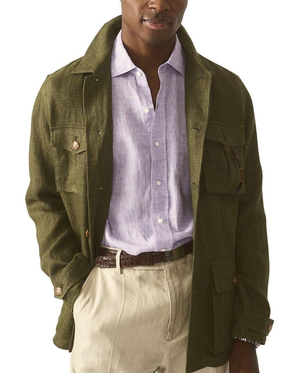 J.McLaughlin Aston Jacket in Brown for Men | Lyst UK