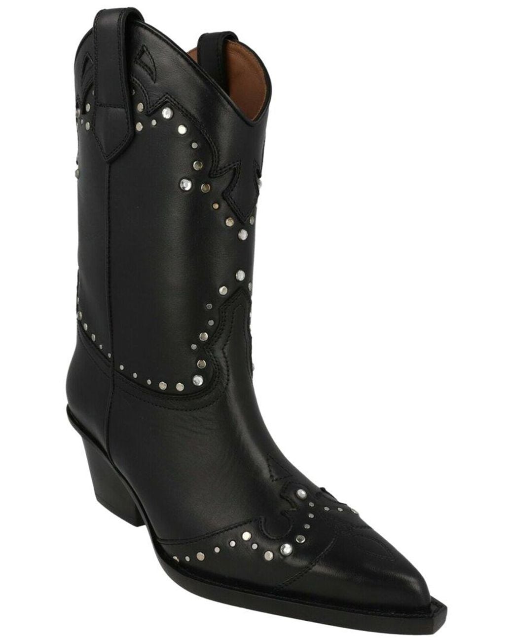 Paris Texas Janice Leather Boot in Black | Lyst