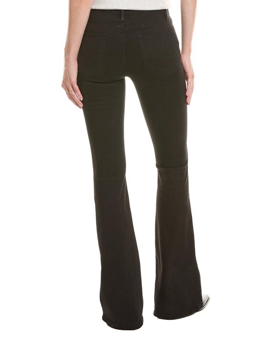 FRAME Frame Le High Film Noir Flare Jean in Black | Lyst UK