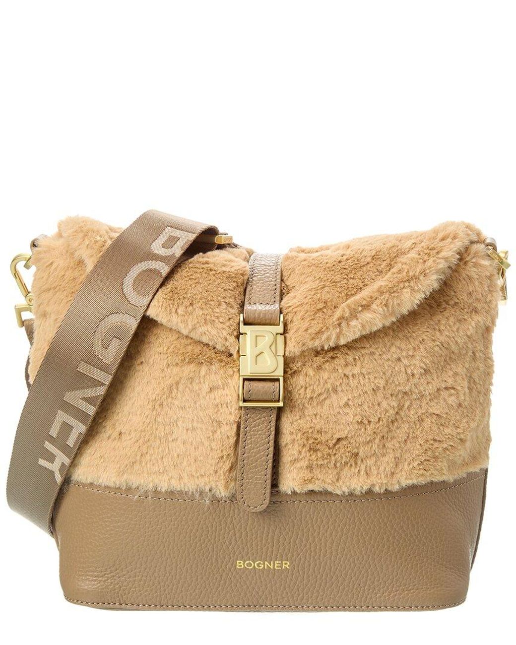 Bogner Mongo Leather Shoulder Bag in Natural | Lyst