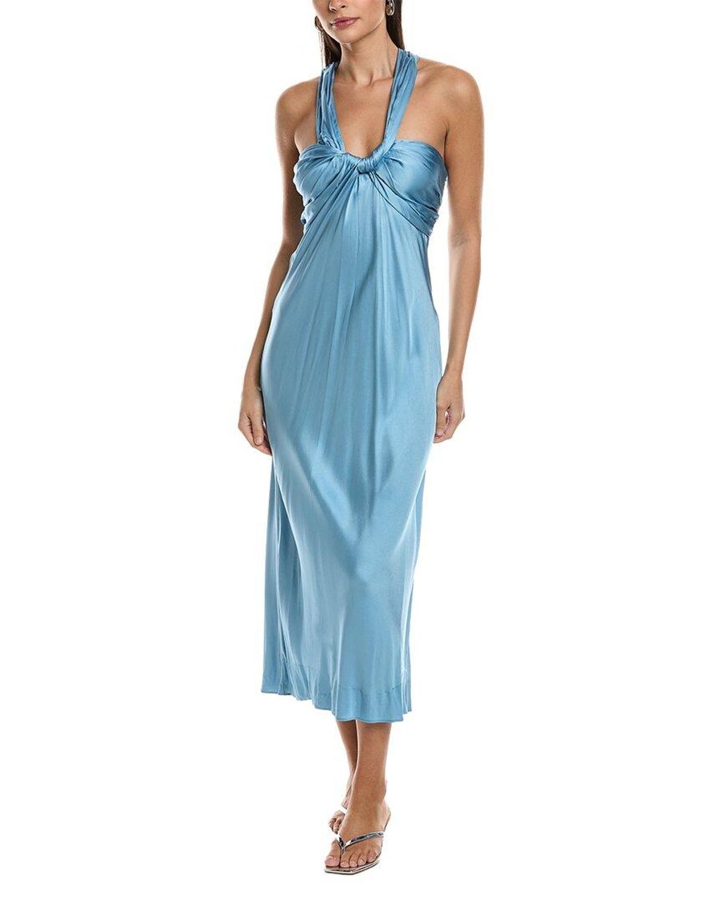 A.L.C. Ivy Midi Dress in Blue | Lyst UK