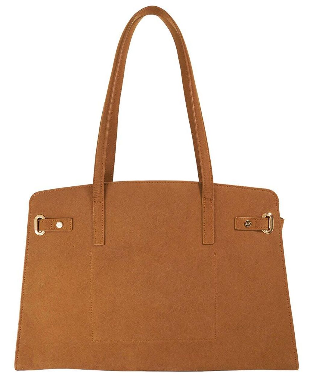Dune Define Suede Tote in Brown | Lyst UK