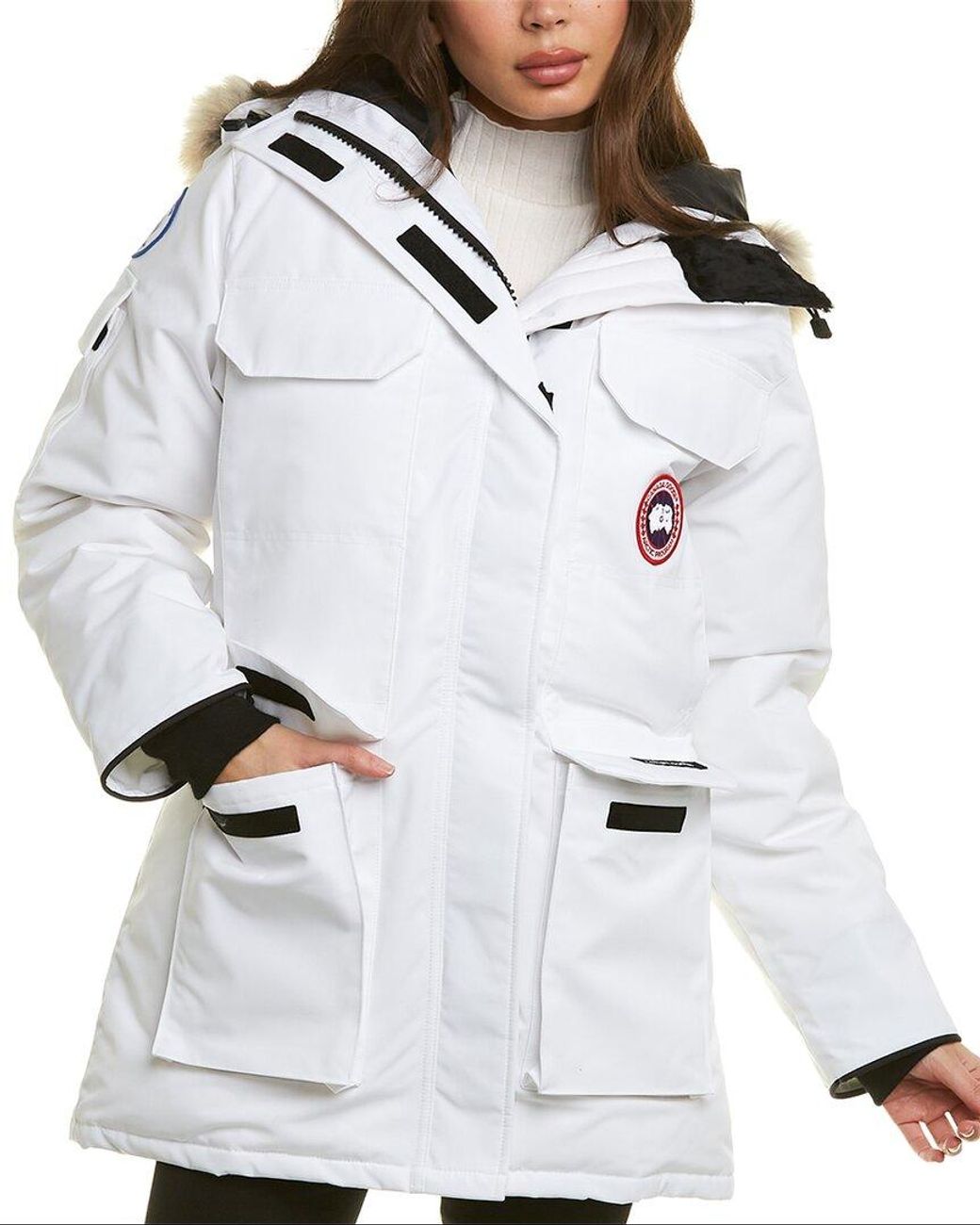 Canada Goose Expedition Down Parka Heritage in White | Lyst