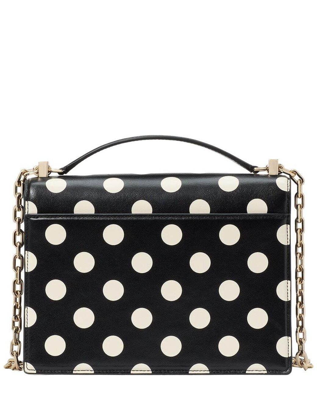 Kate Spade Deco Chain Leather Shoulder Bag in Black | Lyst UK