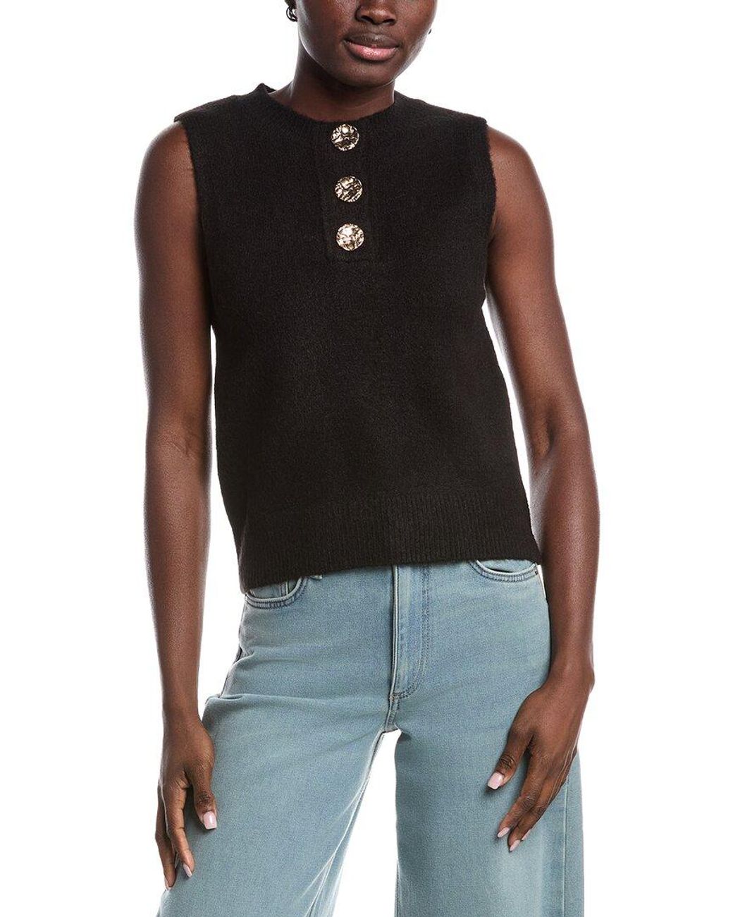 ANNA KAY Auguste Sweater Vest in Black | Lyst UK