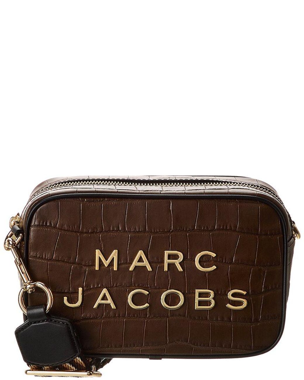 Marc Jacobs Croc Leather Flash Crossbody in Brown | Lyst UK