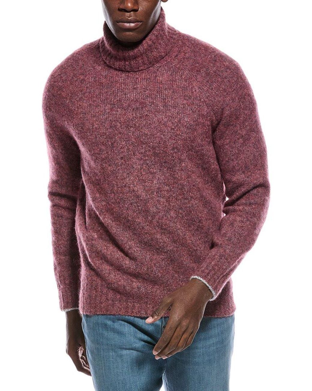 Brunello Cucinelli Alpaca & Wool-Blend Turtleneck Sweater in Red for ...