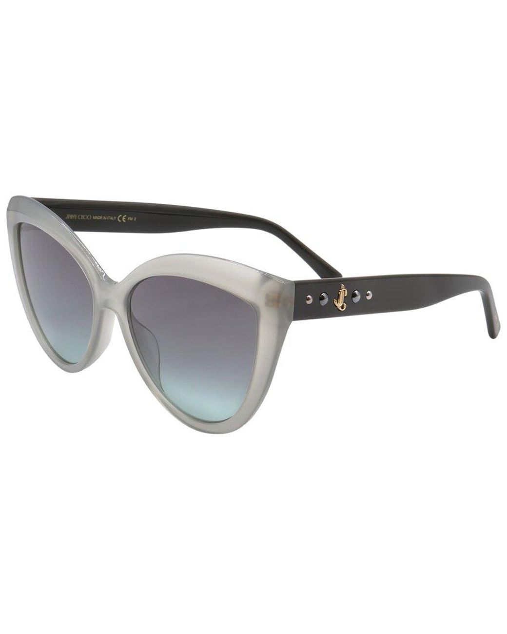 Jimmy Choo Sinnie 57Mm Sunglasses in Grey | Lyst UK