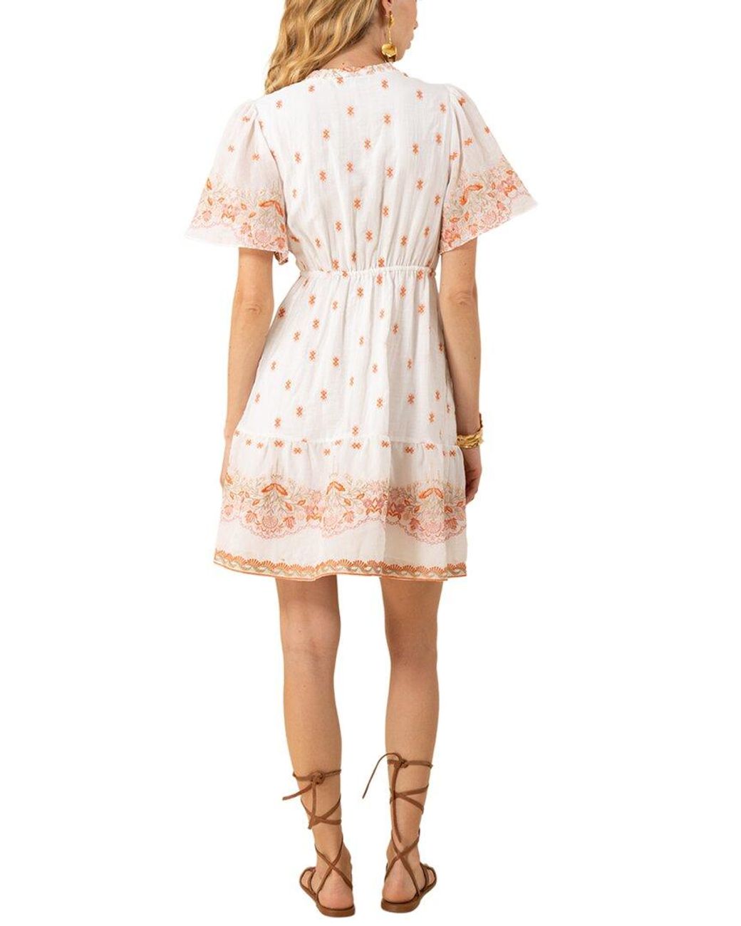 Hale Bob Milan Mini Dress in Natural | Lyst UK