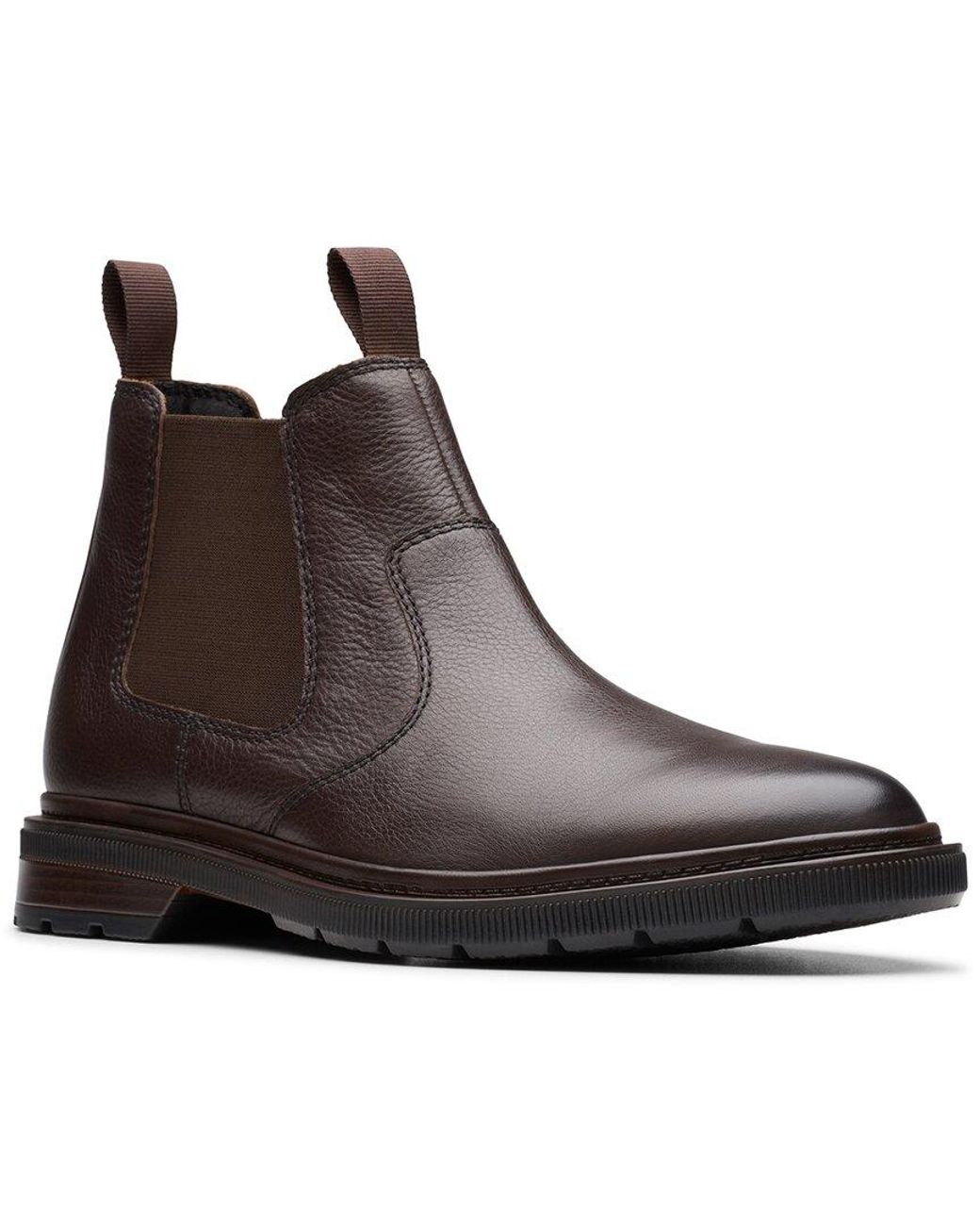 Clarks Burchill Up Leather Boot in Brown for Men | Lyst