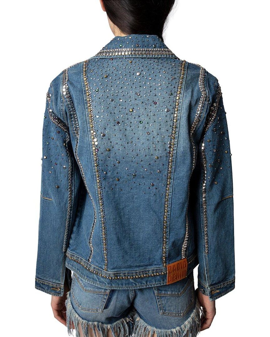 Pyramid Studded Denim Jacket
